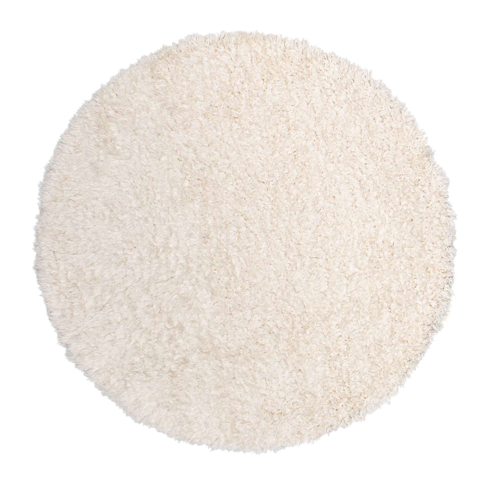 Tamale Cream Shag Round Rug – Loopsie